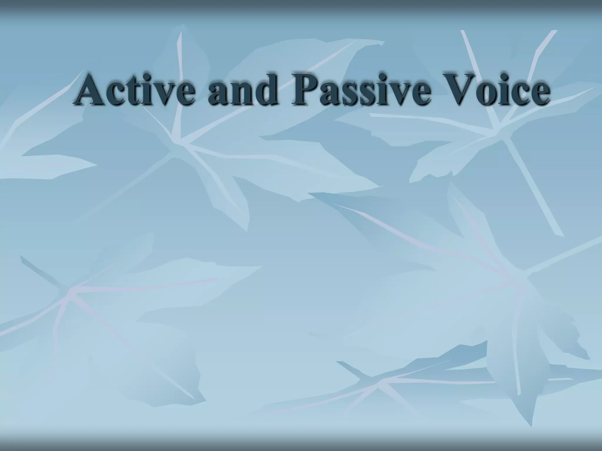 Active voice upload | PPTX