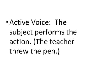 Active v passive | PPT