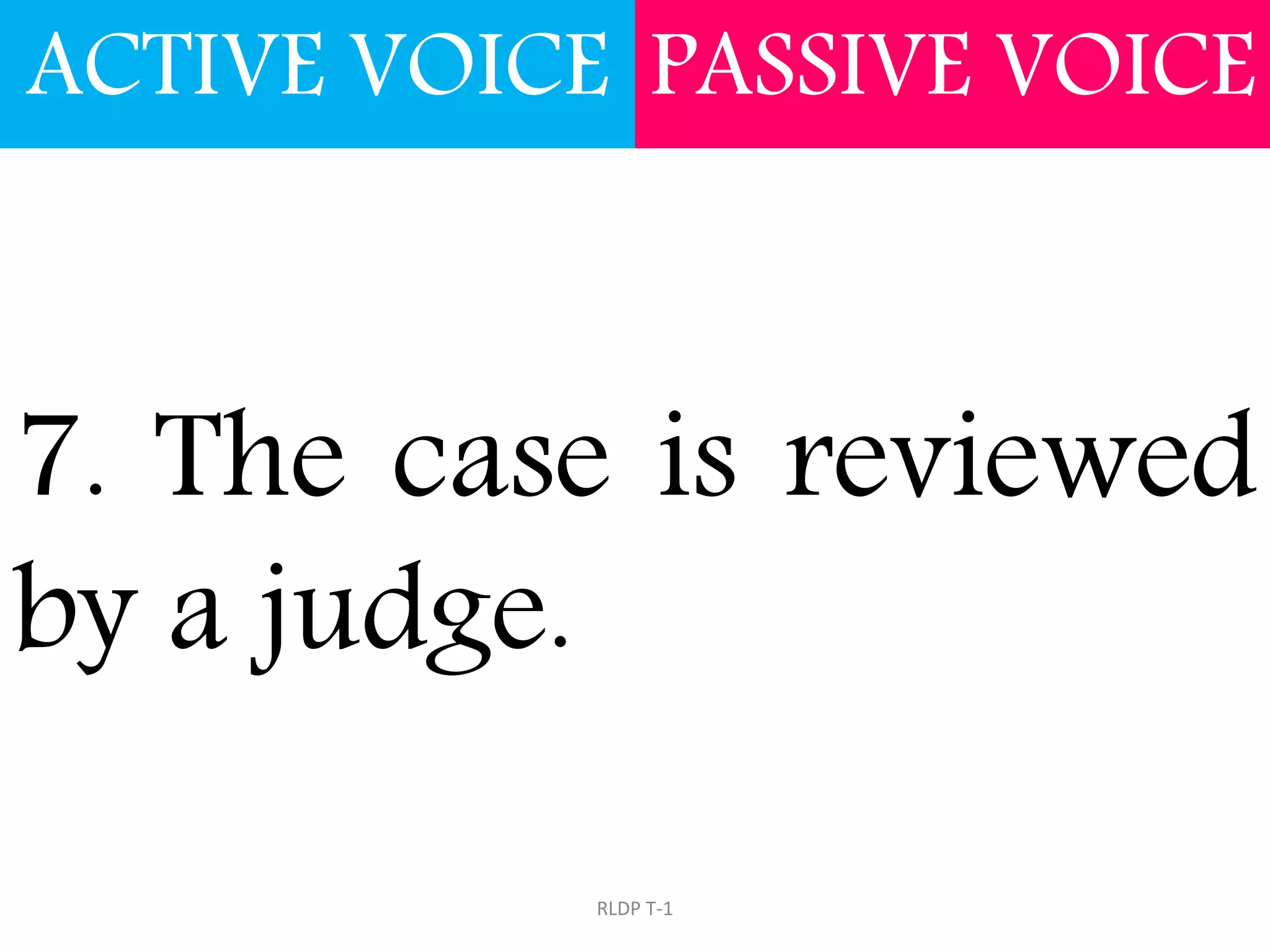 Active Vs Passive Voice Of The Verb Ppt
