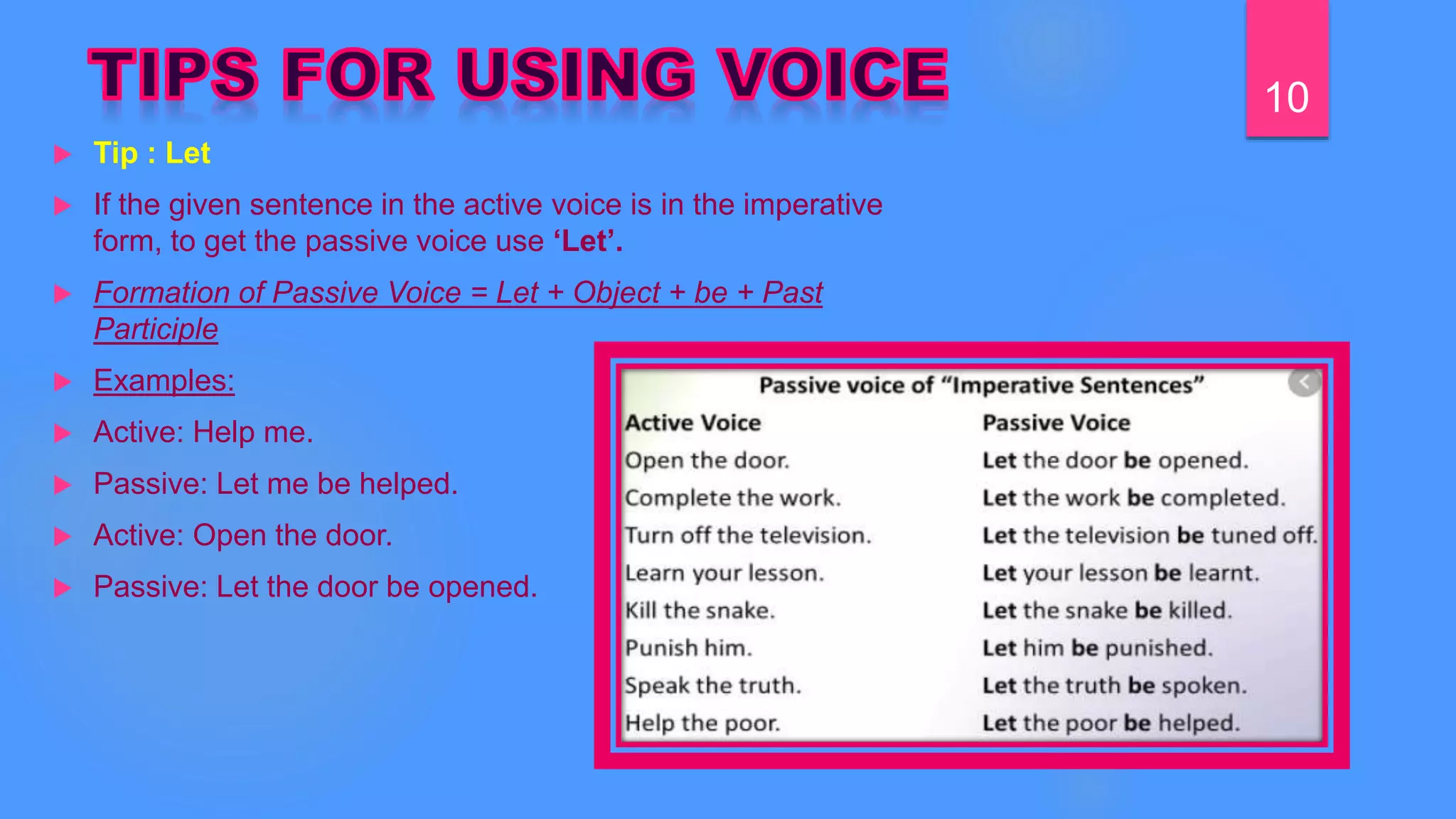Active vs. passive voice Part II | PPT