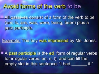 Active vs. passive voice | PPT
