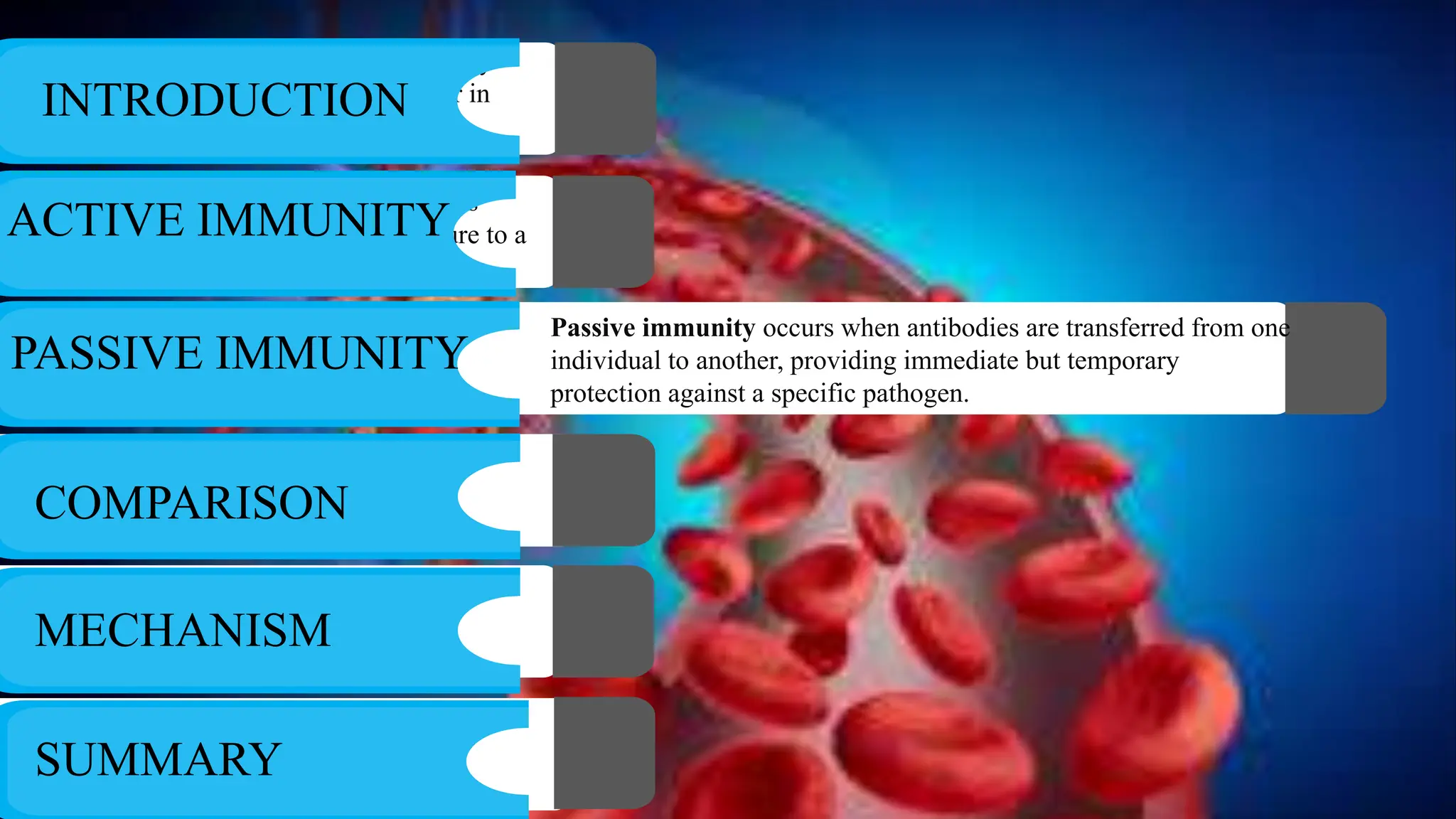 Active Vs Passive Immunity presentationpptx | PPTX