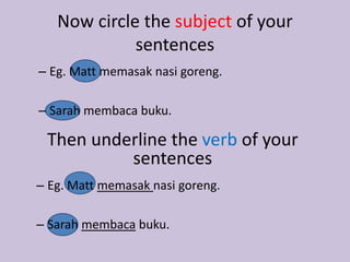 Indonesian Active vs passive sentences | PPTX