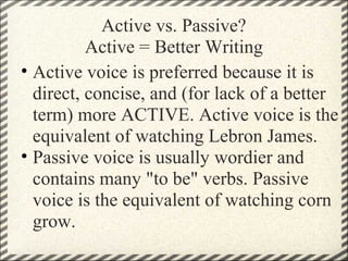 Active vs passivevoice | PPT