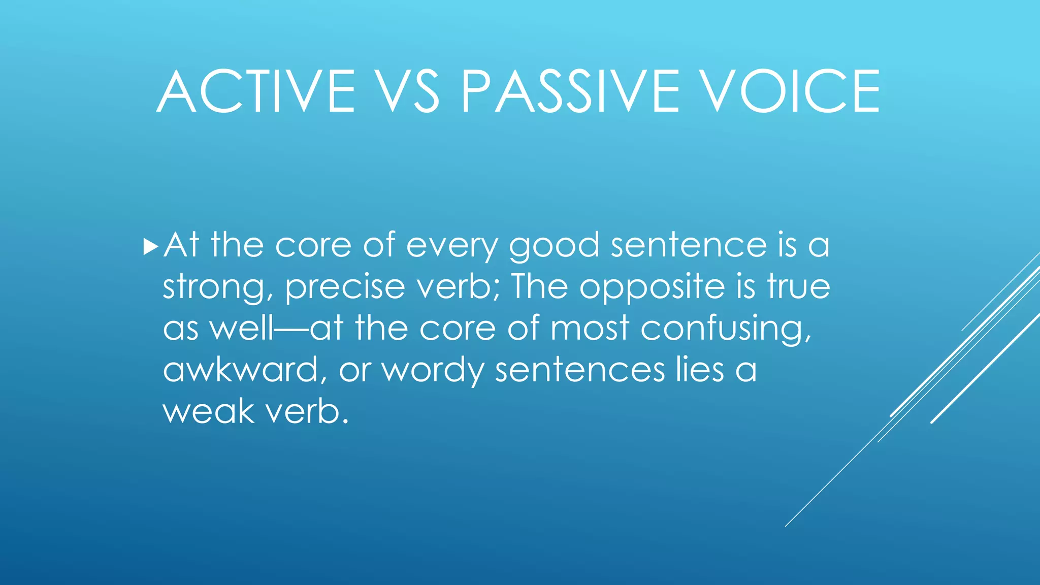 Active vs passive voice | PPTX