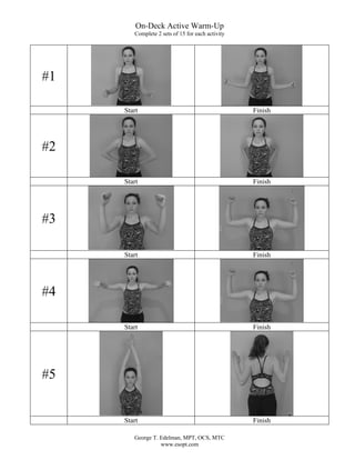 Active Warm Ups Before Activity | PDF
