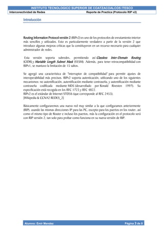 Actividad 07.2 protocolo rip v2 | PDF