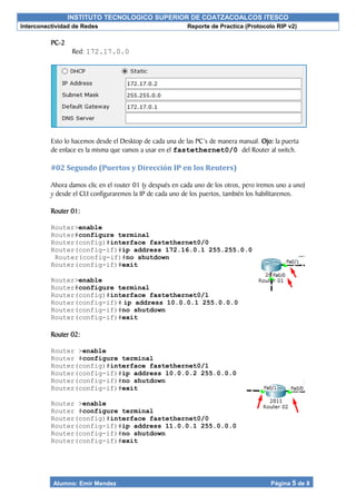 Actividad 07.2 protocolo rip v2 | PDF