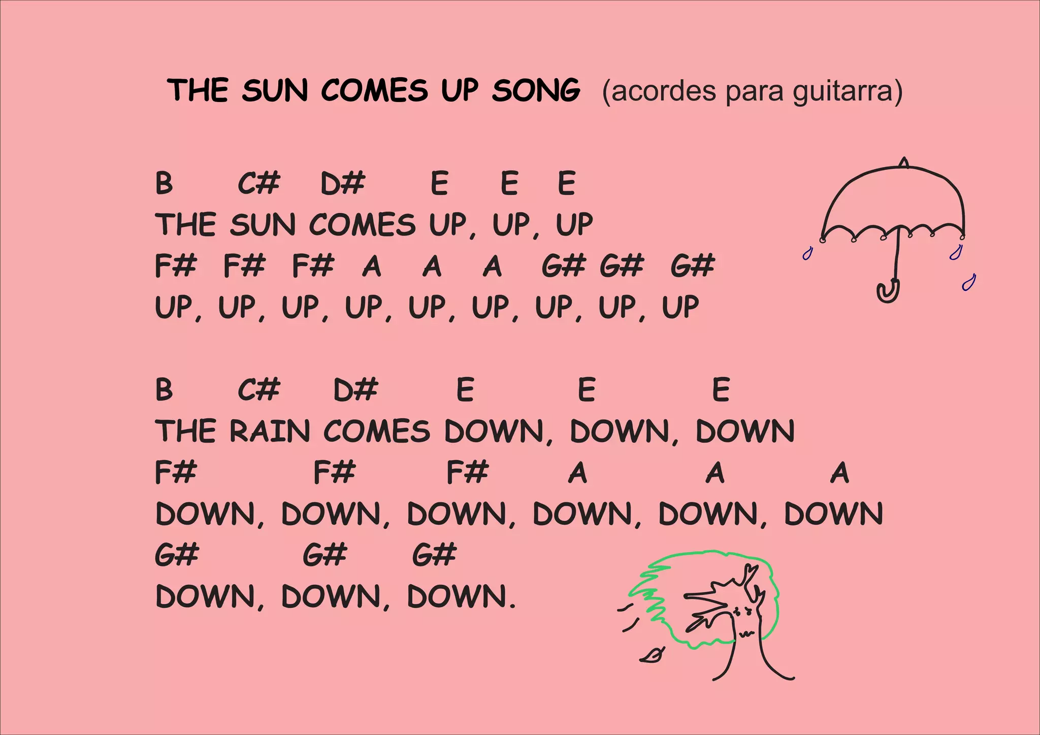 how to play "The sun comes up" song | PDF