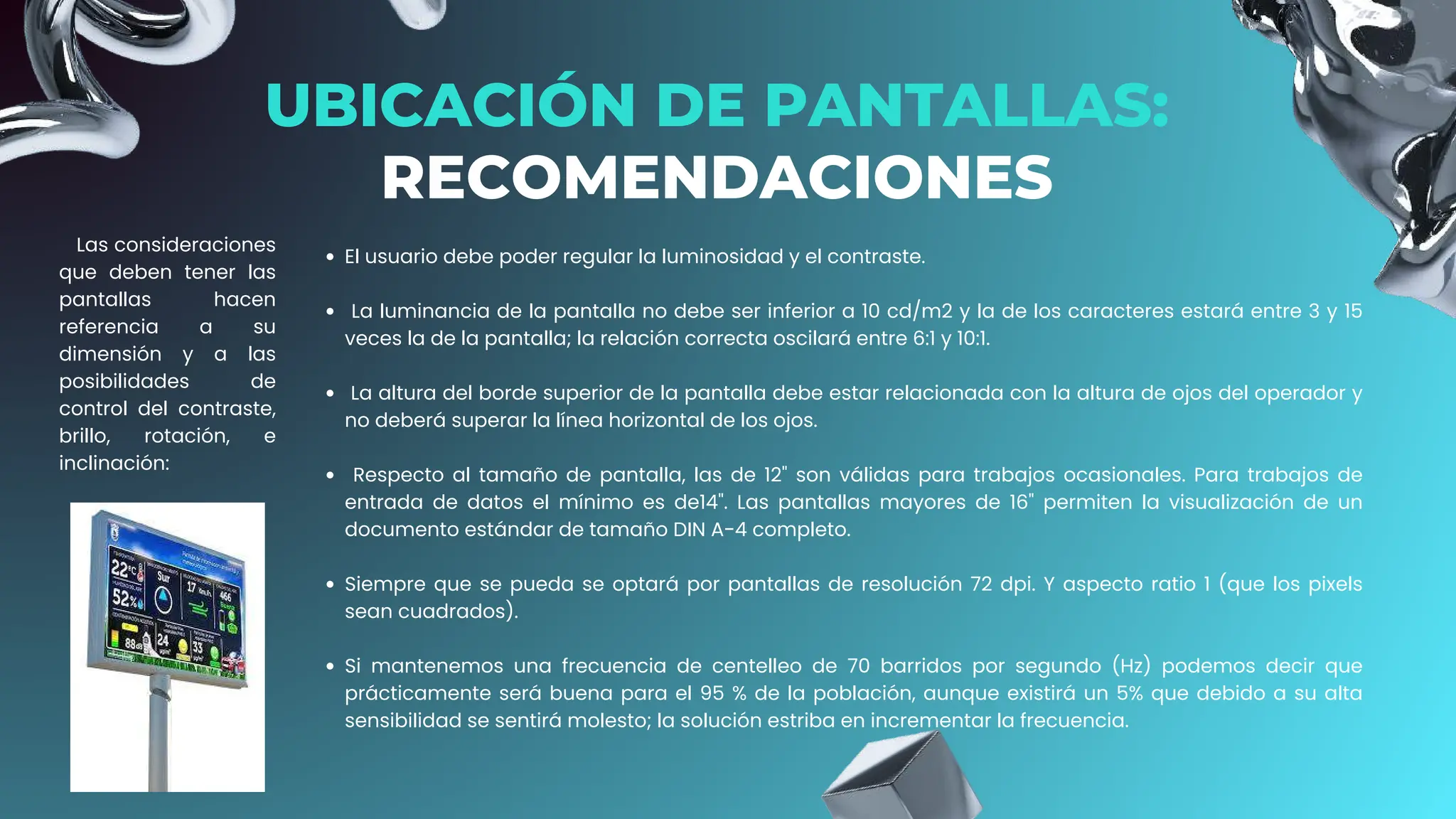Diseño con Dispositivos informativos visuales | PDF