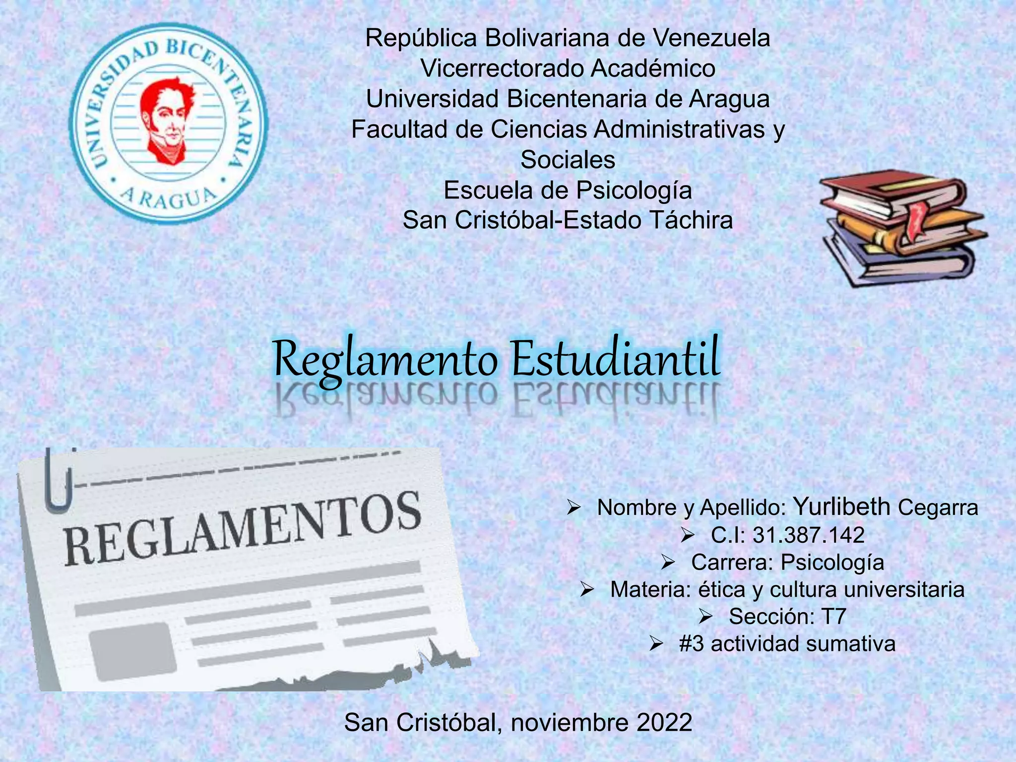 Reglamento Estudiantil | PPT