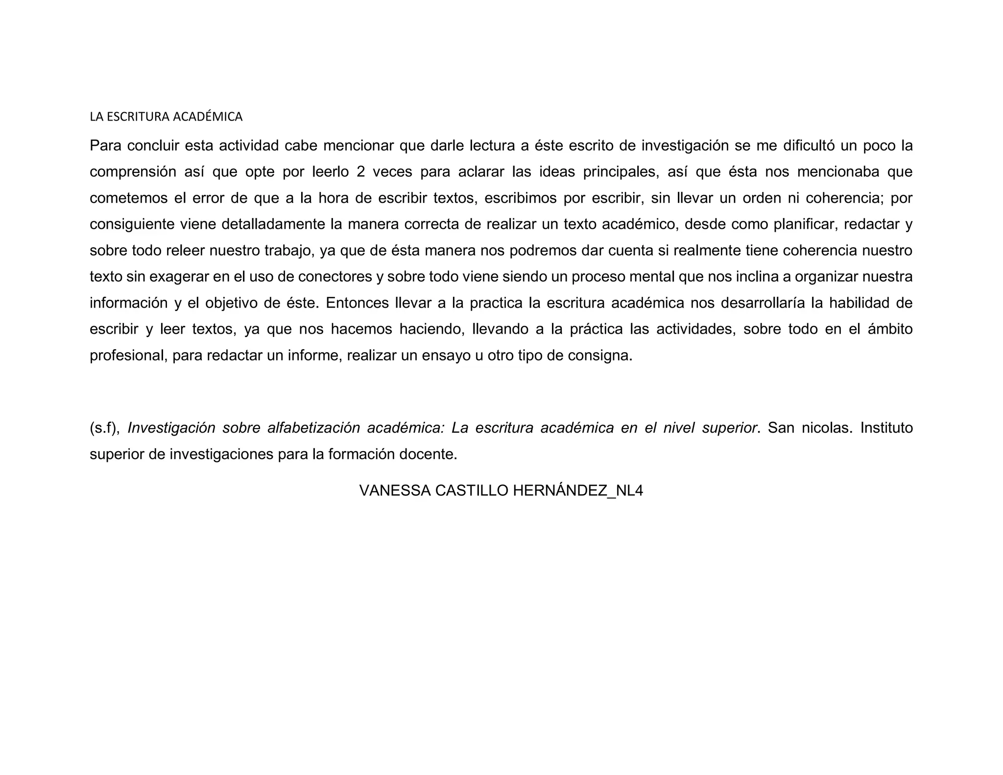 Actividad 4 evidencia de lectura | PDF