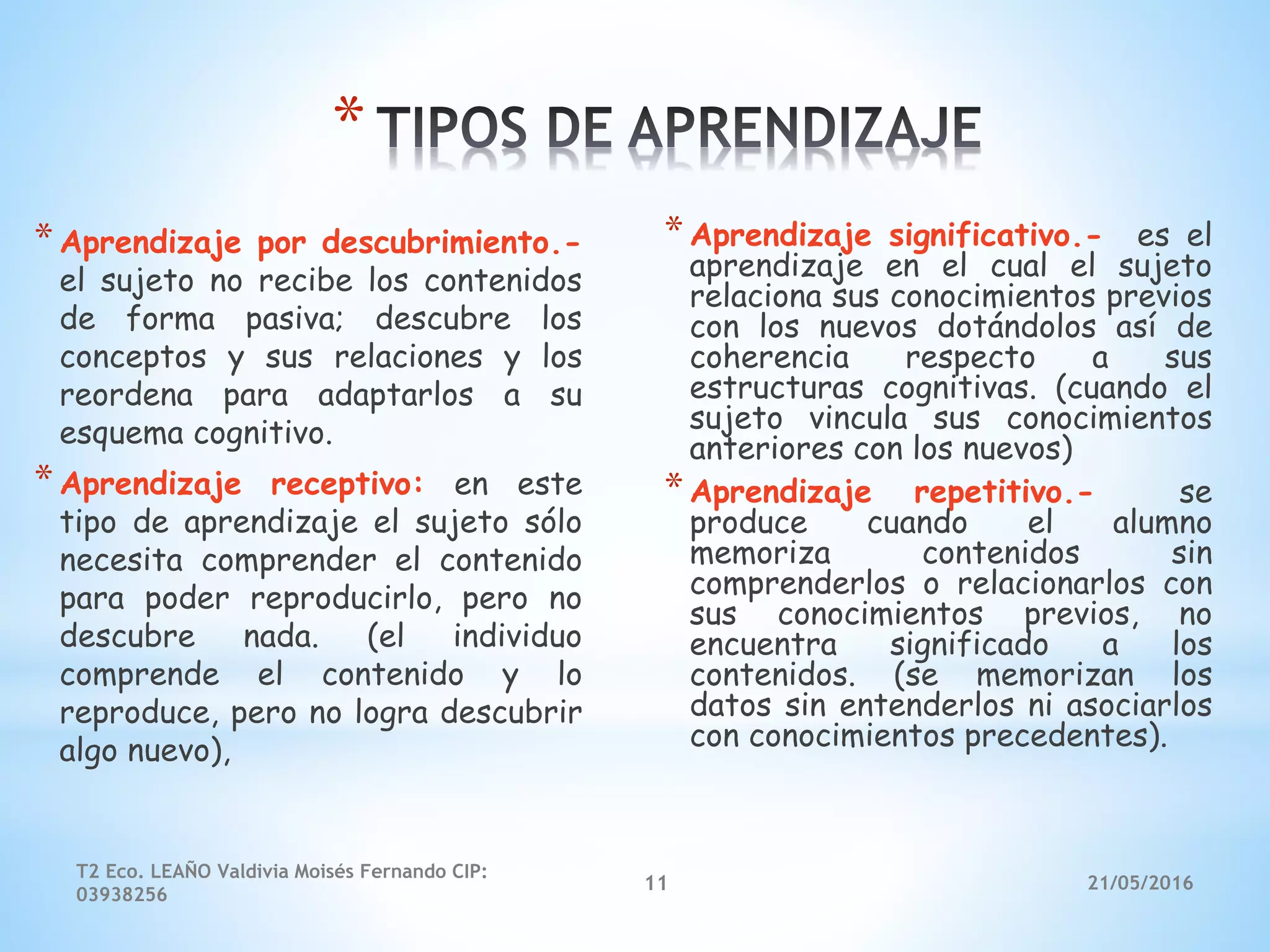 Actividad 6.1 el aprendizaje | PPTX