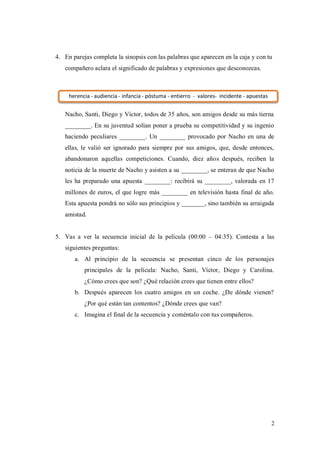 Propuesta didáctica Amigos... (ELE) | PDF