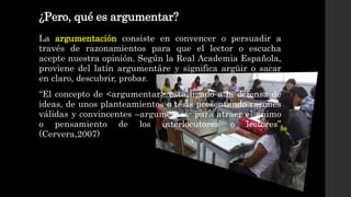 Estrategias para argumentar | PPTX