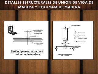 Detalles estructurales de uniones de madera | PDF
