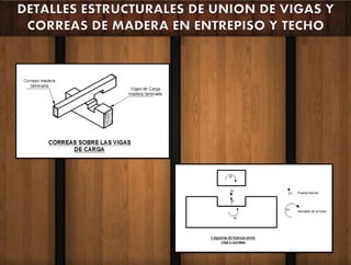 Detalles estructurales de uniones de madera | PDF