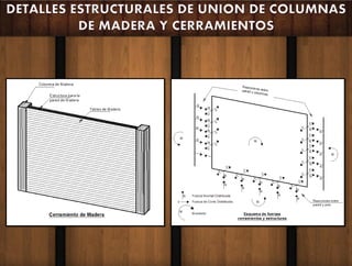 Detalles estructurales de uniones de madera | PDF