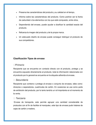 Tipos de Envases | DOCX