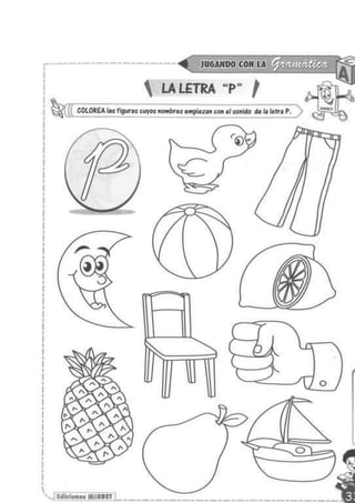 Letra P Dibujos Para Colorear