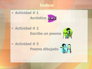 Actividades La PoesíA | PPT