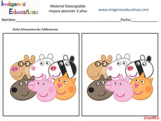 Actividades para-mejorar-la-atención-3-años | PDF