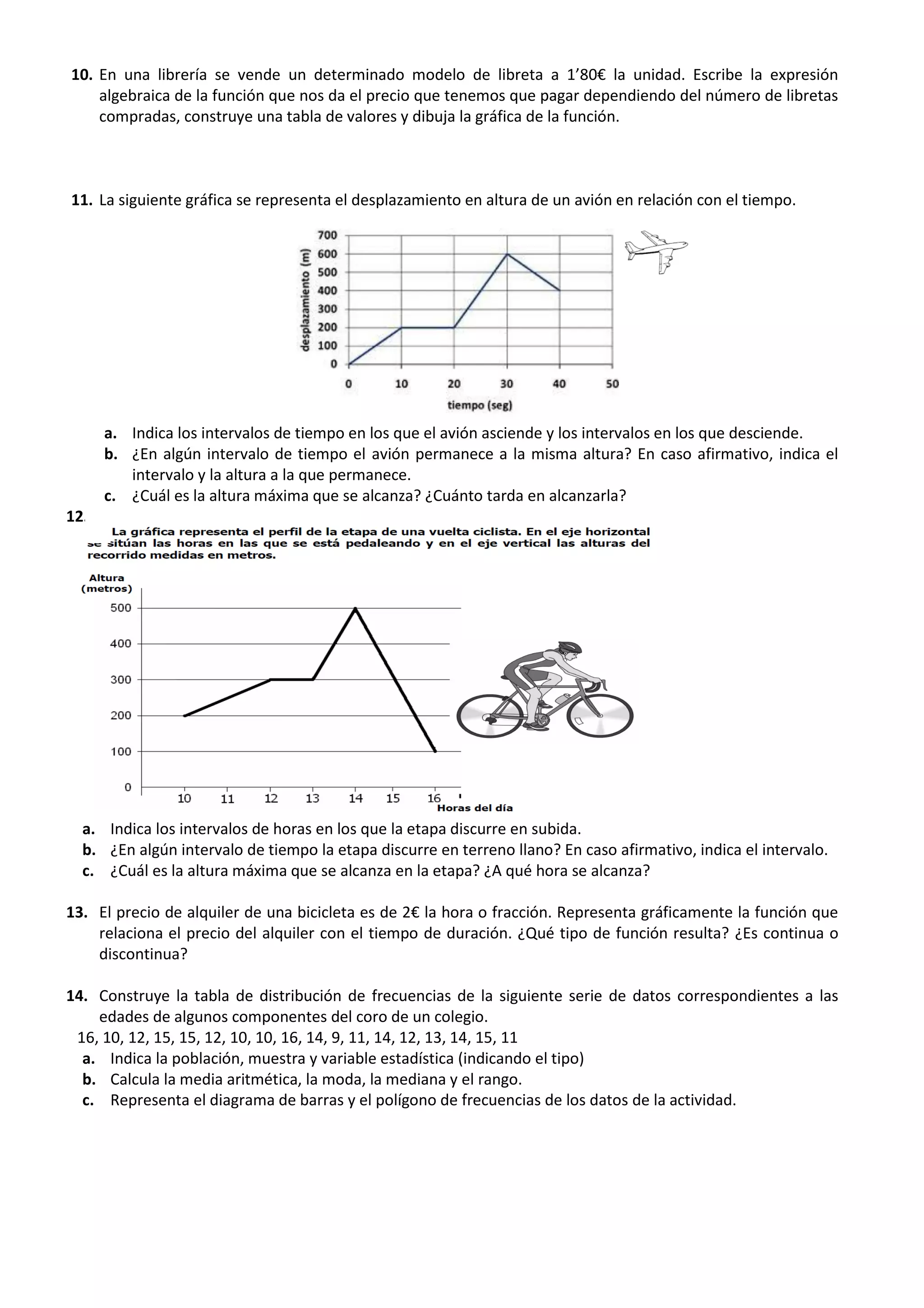 Actividades 3ª eval mat 2ºeso | PDF