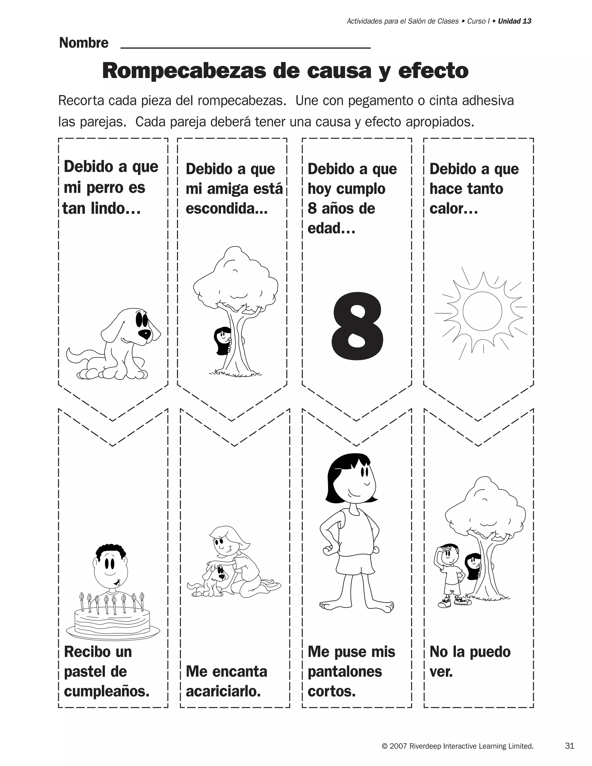 Actividades causa efecto | PDF