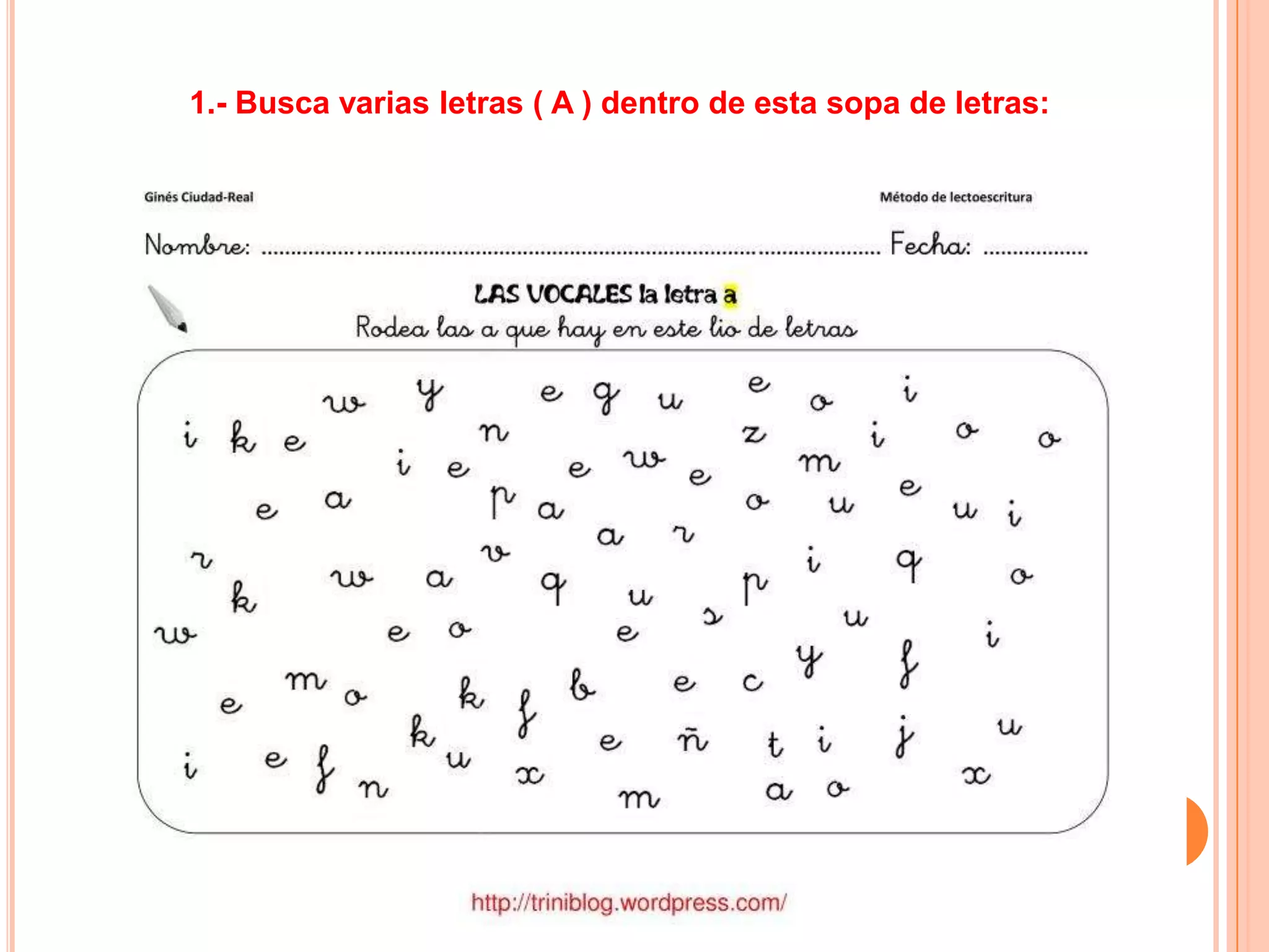 Actividades con las vocales | PPT