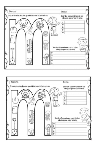 Actividades consonantes | DOCX