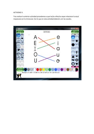 LAS VOCALES CON TUX PAINT, ACTIVIDADES. | PDF