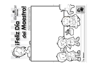 Actividades día del maestro | PDF