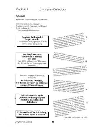 Actividades de comprension lectora | DOCX