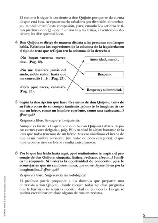 Actividades don quijote de la mancha | PDF