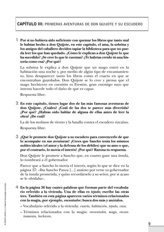 Actividades don quijote de la mancha | PDF