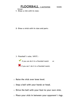 Activities (Floorball) | DOC