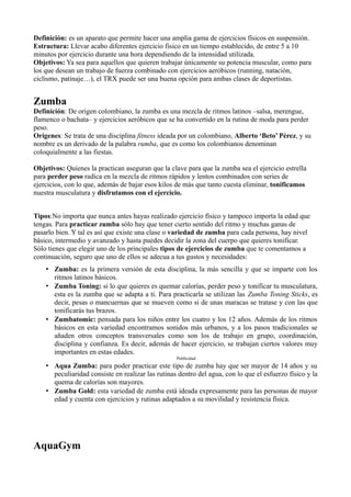 Actividades físicas (Javier Ramos, Jose Artacho, Pedro Díaz, Daniel ...