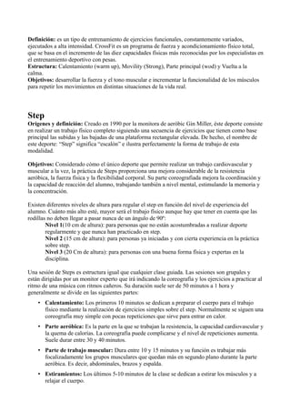 Actividades físicas (Javier Ramos, Jose Artacho, Pedro Díaz, Daniel ...