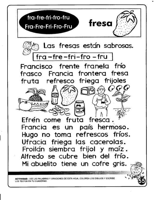 Actividades lectoescritura 2do