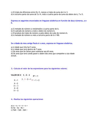 Actividades+matematicas+1º+eso | DOC