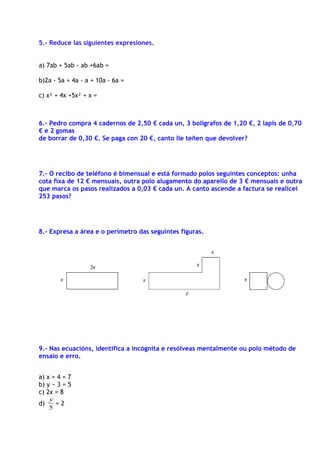 Actividades+matematicas+1º+eso | DOC