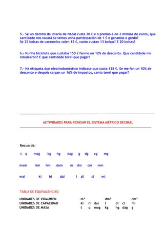 Actividades+matematicas+1º+eso | DOC