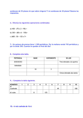 Actividades+matematicas+1º+eso | DOC