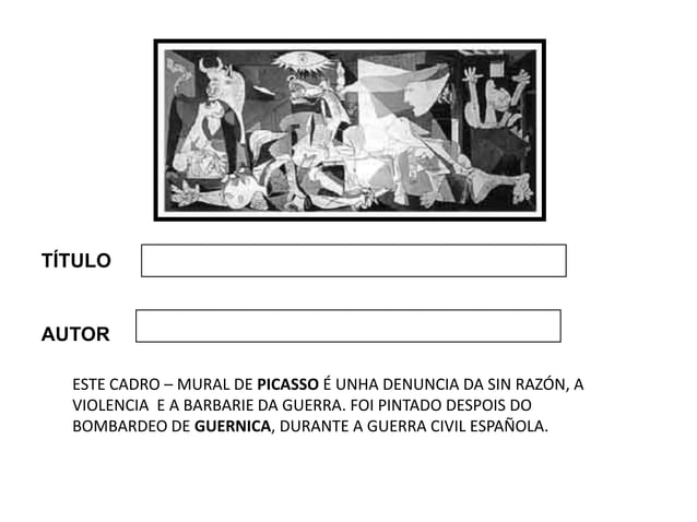 Actividades Pablo Picasso