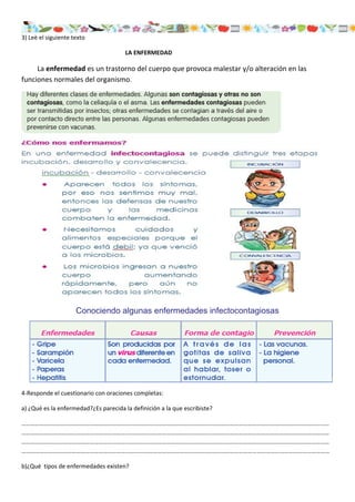 cuidado de la salud: la enfermedad | PDF