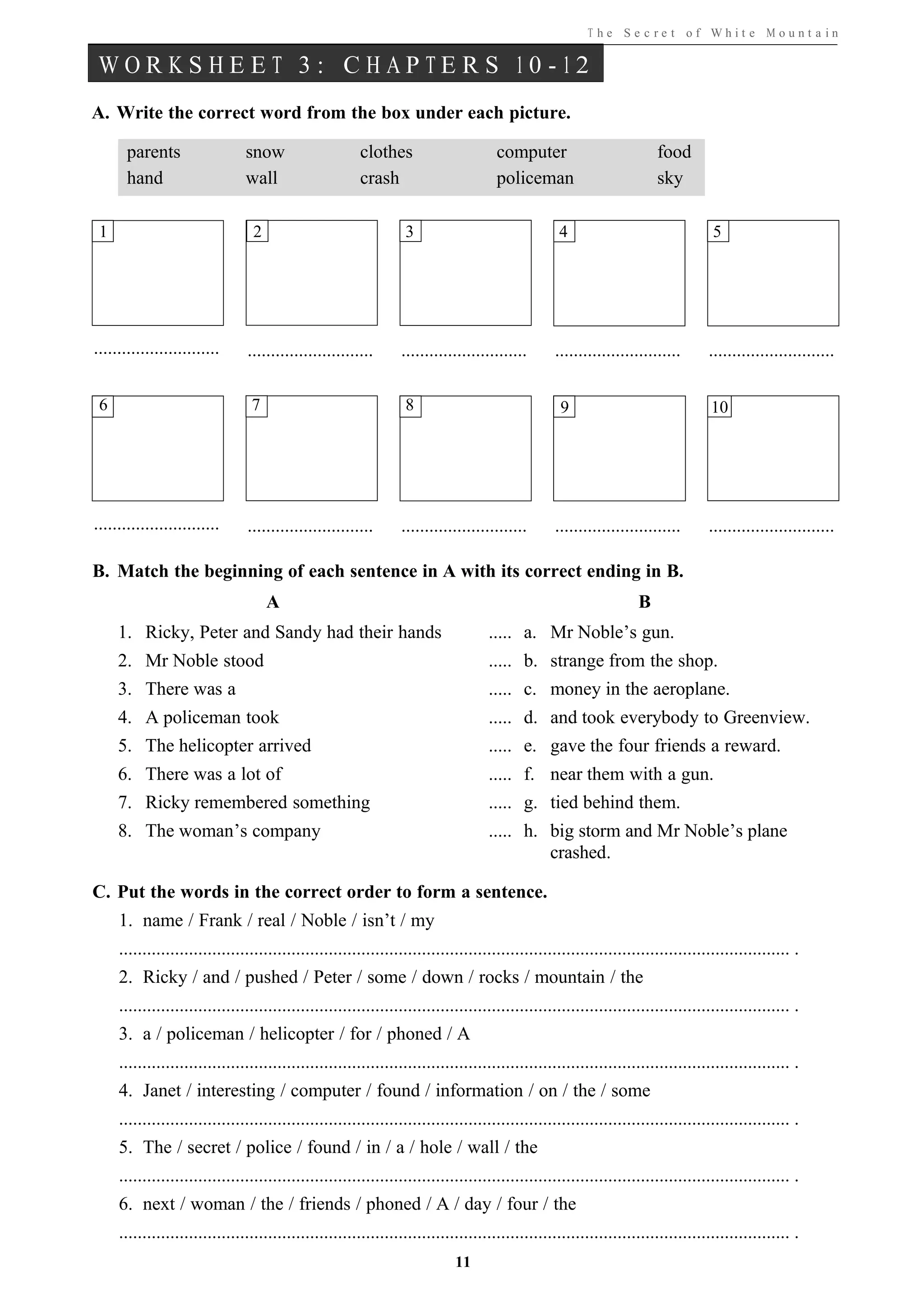 Actividades secretwhitemountain | DOC