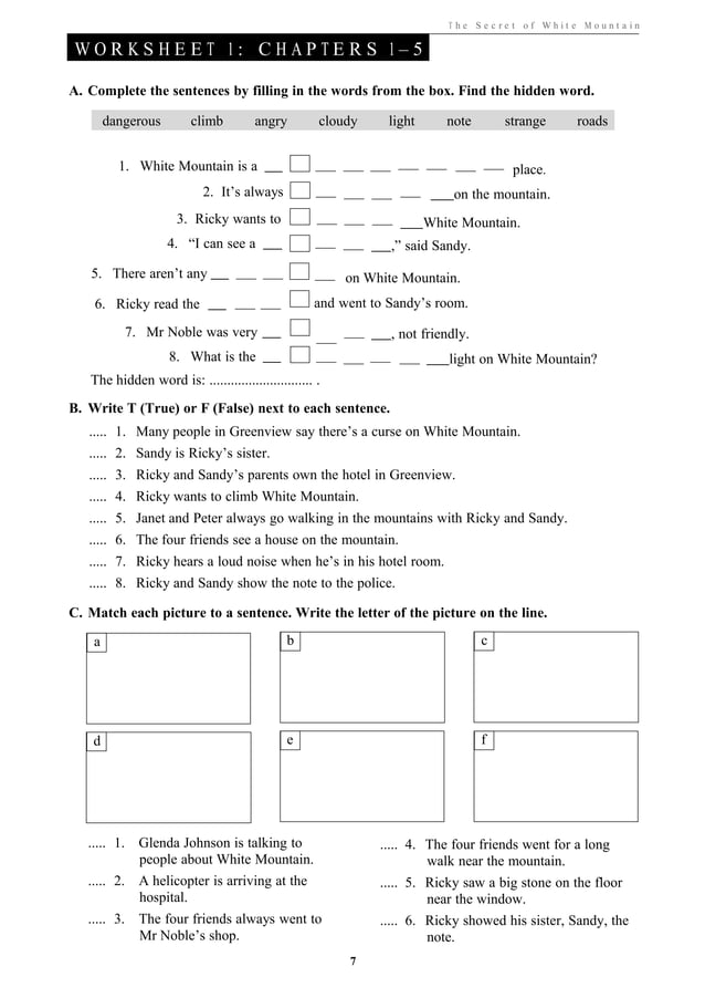 Actividades secretwhitemountain | DOC