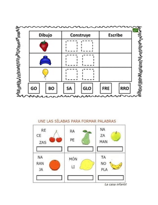 Actividades silabas | PDF
