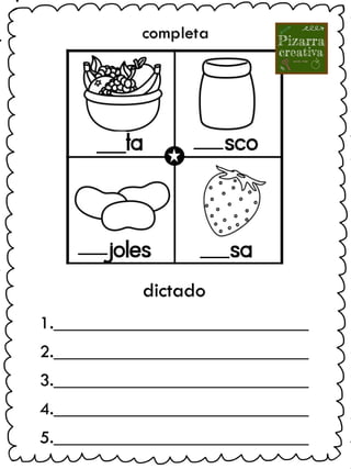 actividades silabas trabadas para alumnos a los que se les dificulta | PDF