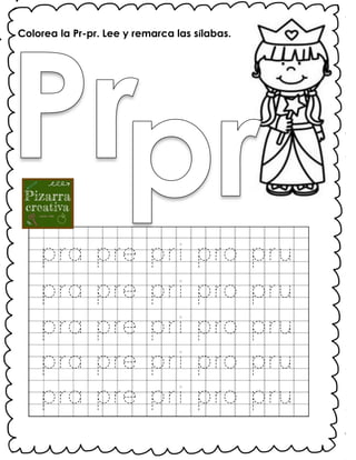 Mi librito de sílabas trabadas: actividades para aprender y practicar | PDF